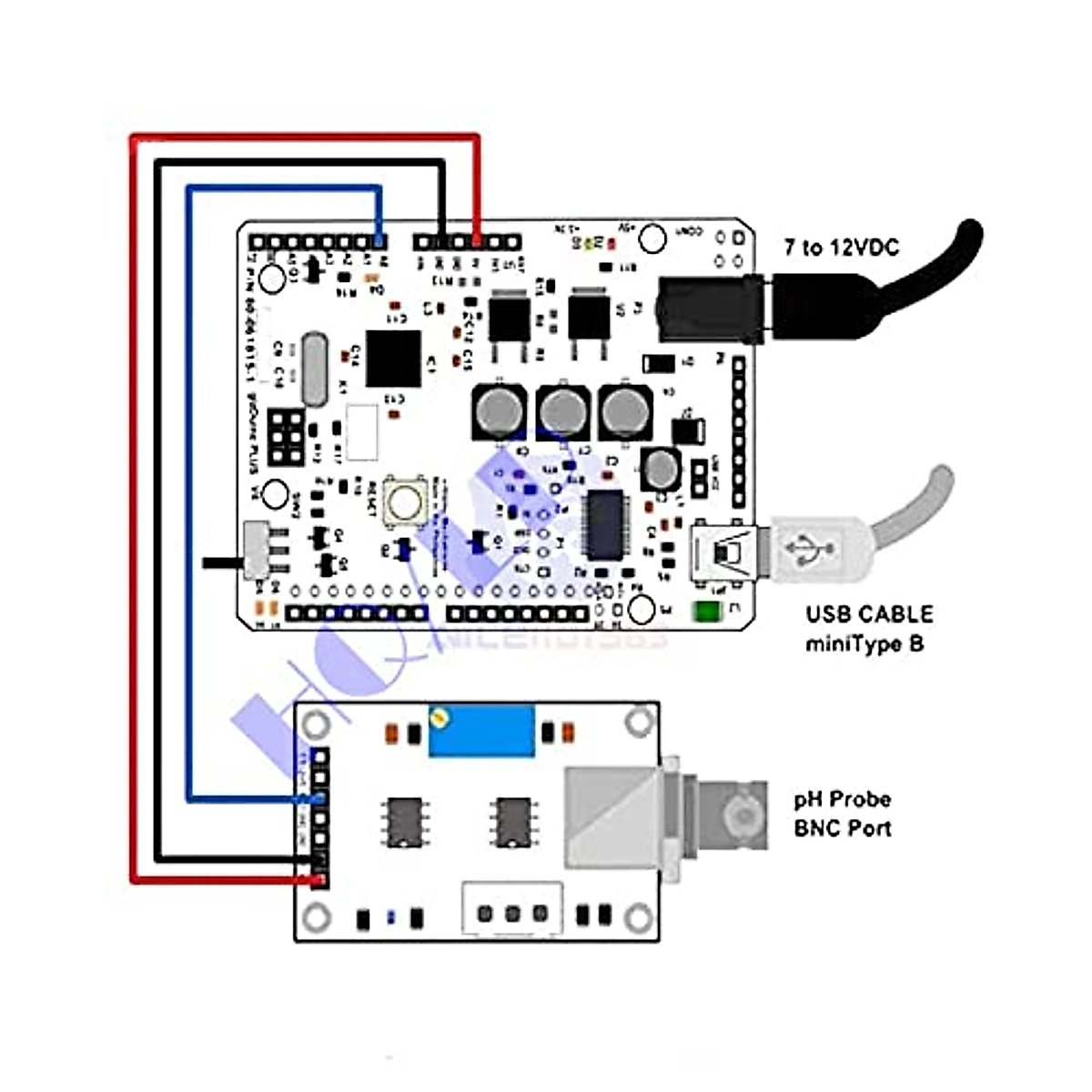 PH Sensor for Arduino, PH0-14 Value Detect Sensor Module + PH Electrode Probe BNC, PH Sensor UNO, PH Sensor Arduino Kit, PH Sensor Raspberry Pi Kit, by HQ&LP