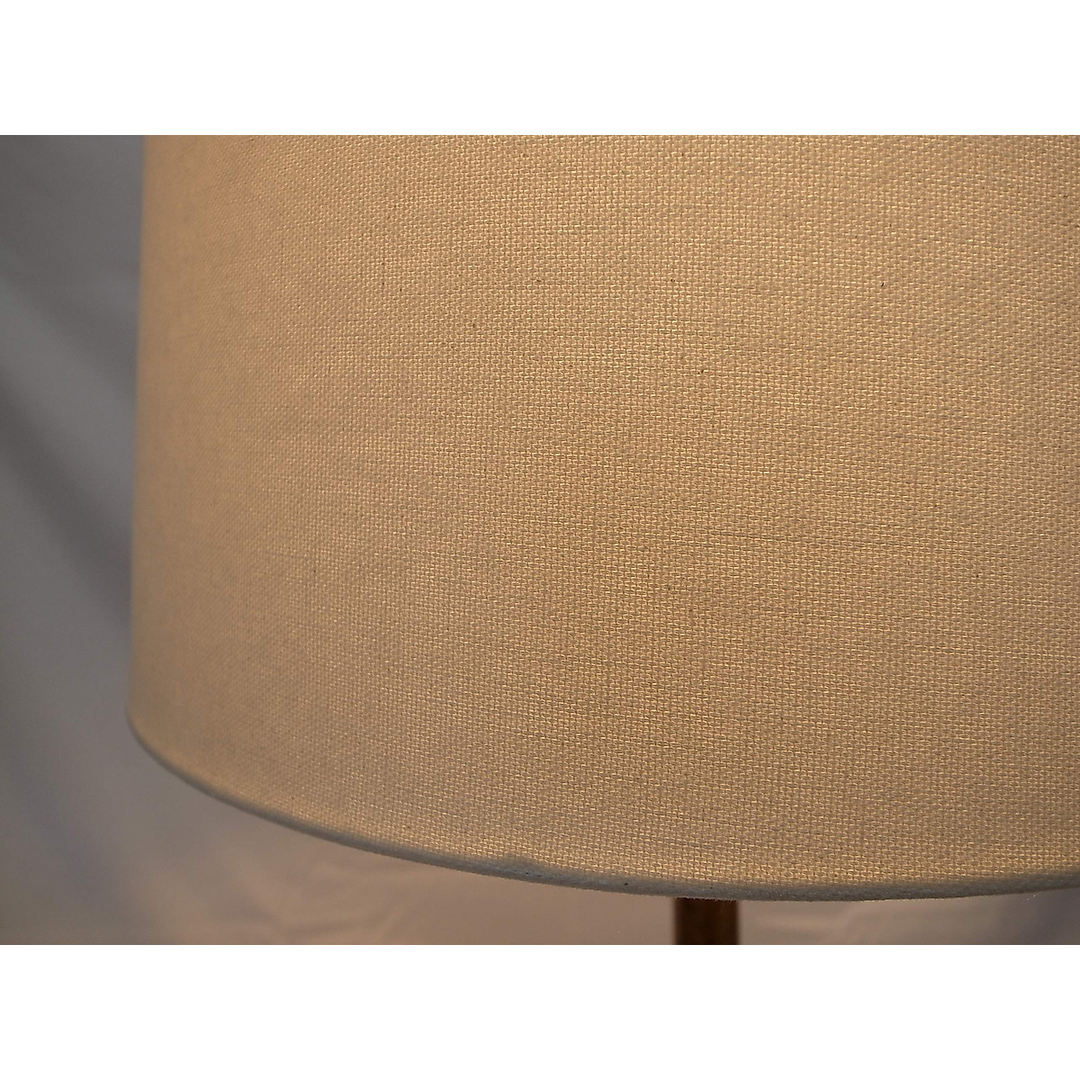 Mestar White Fabric Hardback Drum Lampshade (Spider) (14x16x10)