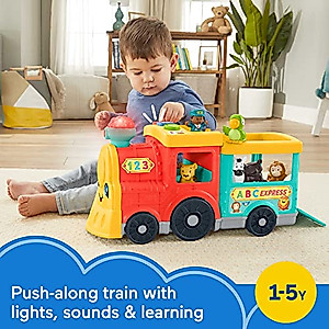 Fisher-Price Little People Toddler Learning Toy Big Abc Animal Train With Smart Stages & 6 Figures For Ages 1+ Years