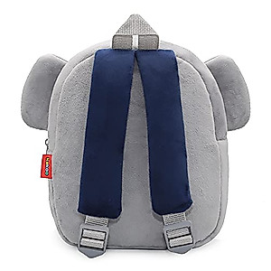 Aeromeda Toddler backpack Children Animal Bag Shcool Bag Cute Animal Plush Backpack 2-7 Years … (Elephant) …