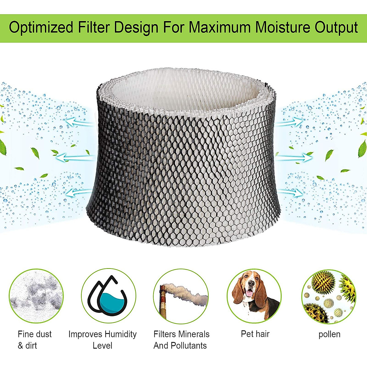 Eagles Replacement Bionair Wick Filter BWF75 Compatible with Holmes HM-3500 3600 3640 3650 3655-White Westinghouse WWHM3300 WWHM3600