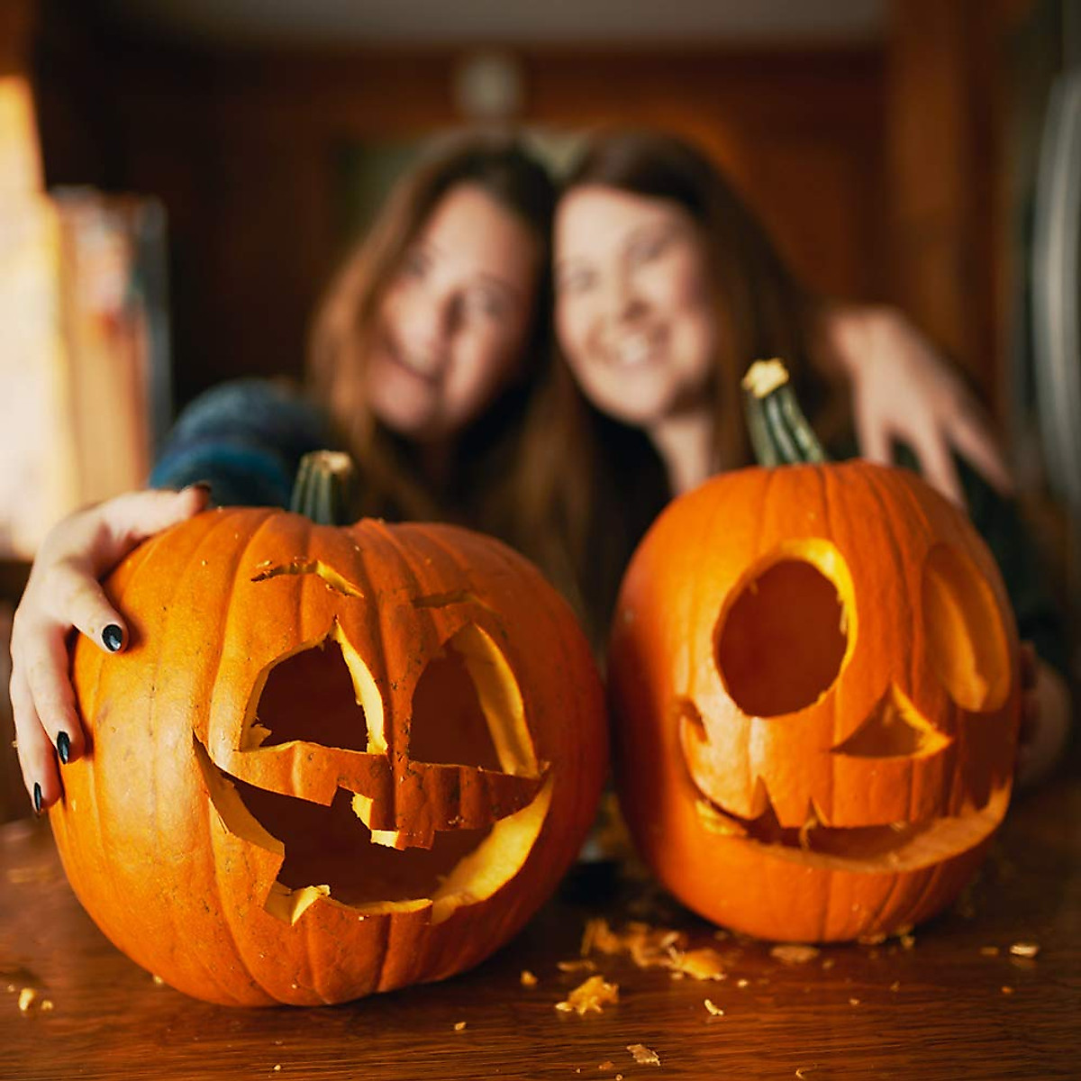 Pumpkin Carving Tools,12 PCS Halloween Pumpkin Carving Kit Stainless Steel Set Professional,DIY Pumpkin Decorating Kit for Kids and Adults,Wood Pumpkin Cut Out, Pumpkin Cutting Knife Tools 10 Stencils