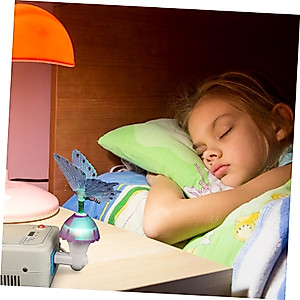 Hemobllo Butterflies Visual Lamp 7 LED Lamp 3D Night Light Lamp LED Lamp for Bedroom