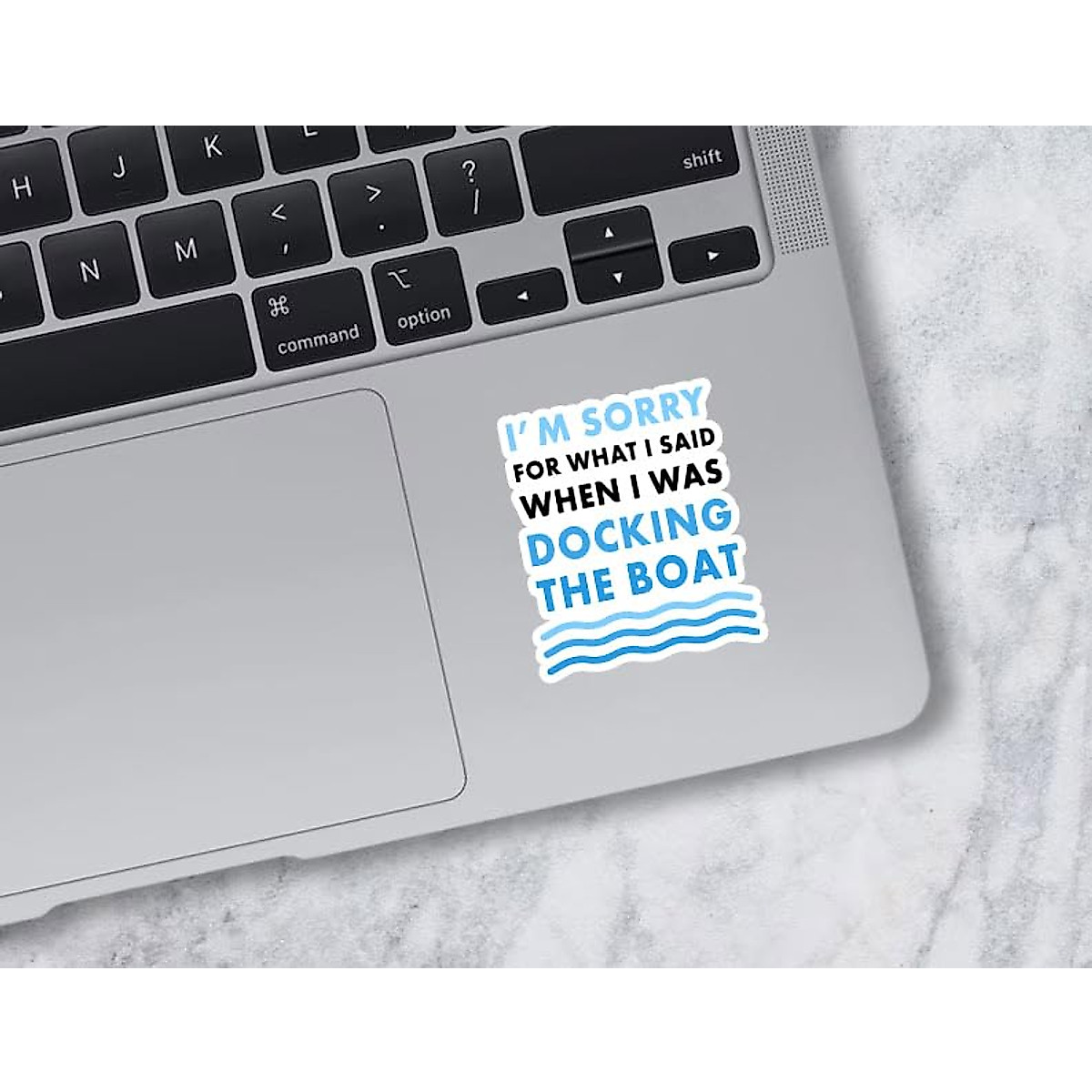 Miraki I'm Sorry For What I Said When I Was Docking The Boat Stickers, Boat Stickers, Travel Stickers, Water Assitant Die-Cut Vinyl Funny Decals for Laptop, Phone, Water Bottles, Kindle Sticker
