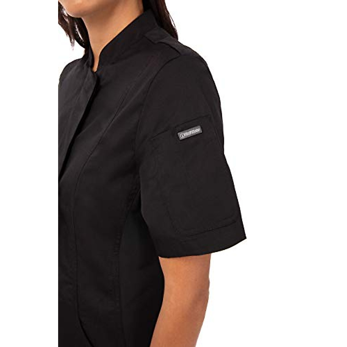 Chef Works Women's Roxby Chef Coat, Black, Large