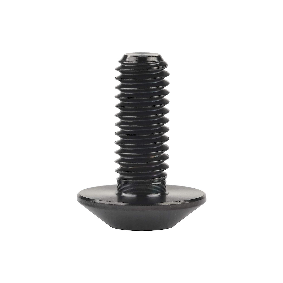 Wanyifa Titanium M4 M5 M6 10 12 15 20 25mm Button Torx Head Bolt Screw for Bicycle Motorcycle Pack of 4 (Black, M5x15mm)