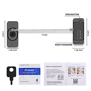 TOASAM Black Combination Lock - Effortless Access Control, Advanced Locking Mechanism, Customizable Security Codes, Childproofing, Versatile Application