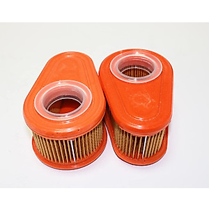 2 Air Filters Compatible With Briggs & Stratton A/C Cartridge Filter 792038, 790388, 790388B