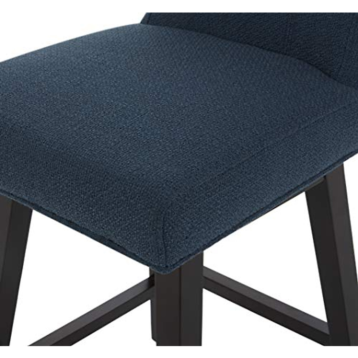 Amazon Brand – Stone & Beam Esme Memory-Swivel Counter-Height Barstool, 39.4"H, Cadet Blue