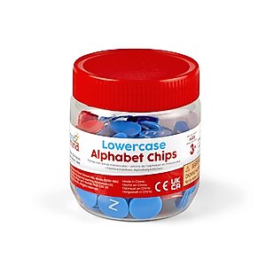 hand2mind Lowercase Alphabet Chips, Toddler Learning Letters for Spelling, Learn to Spell for Kids, Reading Tools for Kids, Science of Reading Manipulatives, Teaching Supplies Kindergarten