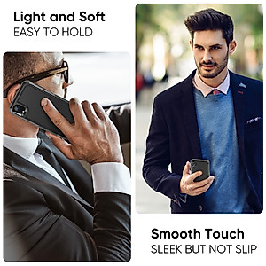 MAXCURY Black Case Designed for iPhone XR Phone, Slim Full Body Protection 2 in 1 Heavy Duty Shock Absorption Case Cover for iPhone XR 6.1 inch Not Built in Screen Protector (Black)