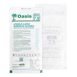 Generic Powder Free Latex Surgical Gloves, Size 7.5, 50 Pair/Box