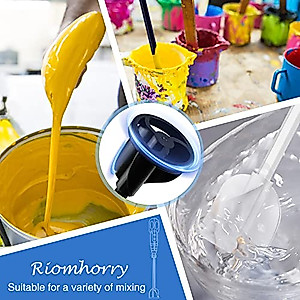 4 Pcs Resin Mixer Paddles, Epoxy Mixer Attachment for Drill, Reusable Paint Stirrer Drill Attachment for Epoxy Molds, Mixing Resin and Paint