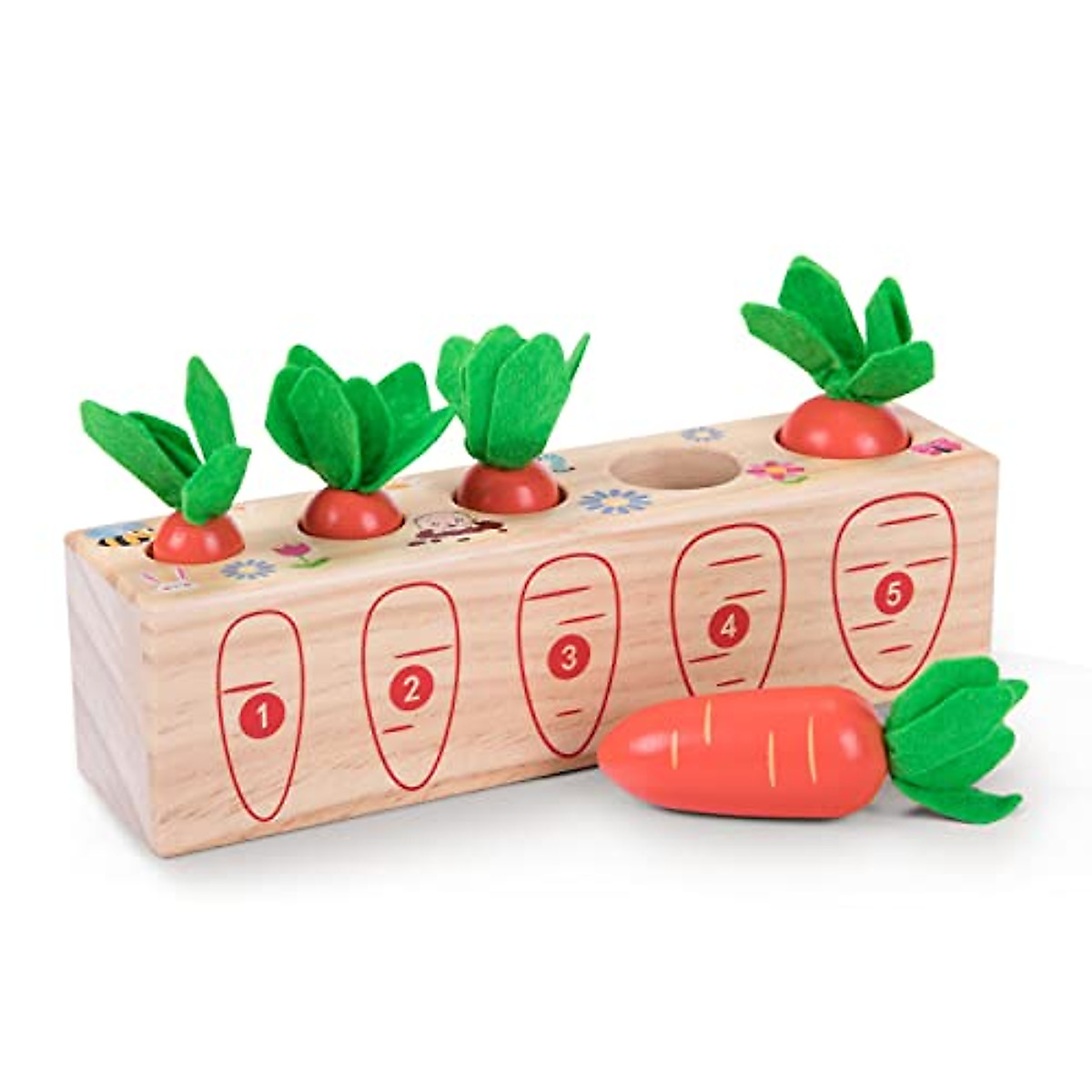 Wdmiya Busy Board Toys for Toddlers, Montessori Toys with 6 Led Light Switch for 1 Year Old, Wooden Piano Busy Board for Toddlers 1-3, Educational Activity Toys & Gifts for 1 2 3 Year Old (XLB)