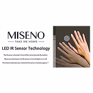 Miseno MMC3026LED MMC3026LED 30" W x 26" H Rectangular Frameless Wall Mounted Medicine Cabinet with LED Lighting