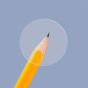 1500 PCS 1" Round Clear Transparent Package Envelope Mail Wafer Seal Sticker Labels Mega Bundle with Perforation Line in Roll