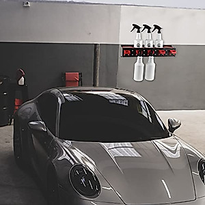 MOLIGOU Spray Bottle Storage Rack, Wall Mount Bottle Organizer Car Detailing, Spray Bottle Holder