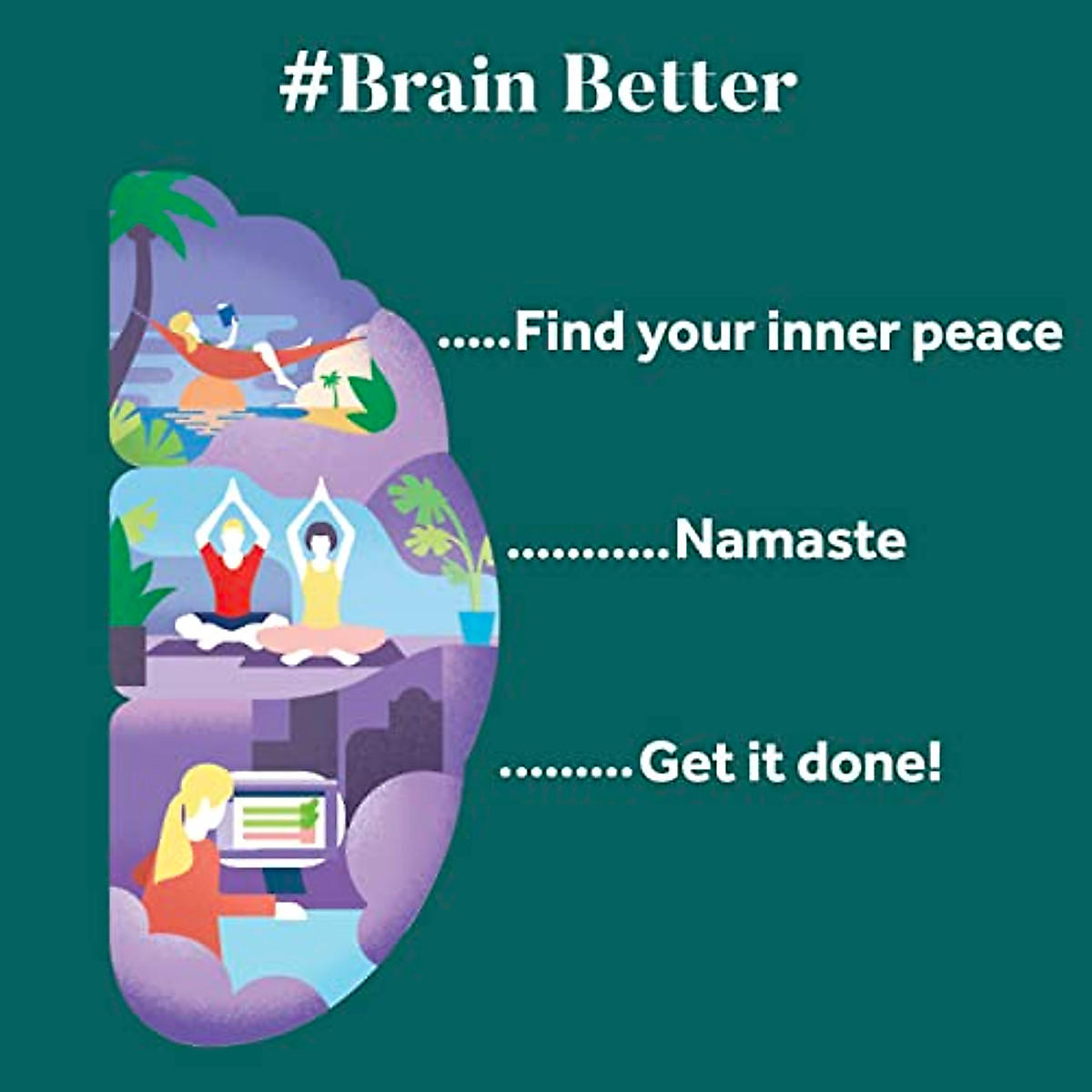 NEURIVA Destress Brain Supplement for Focus, Concentration & Accuracy with L-Theanine for Relaxation & Everyday Stress Reduction and Melon Concentrate to Help Fight Oxidative Stress, 30ct Capsules