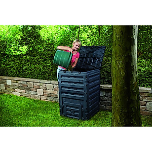 Exaco 628001-NP Eco Master 120 Gallon Compost Bin, Black