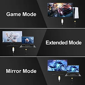 huaham 8K Fiber Optic HDMI Cable 3.3ft, 48Gbps Ultra High Speed HDMI 2.1 Cable 8K@60Hz 4K@120Hz, Support eARC RTX 3090 HDCP 2.2&2.3 Dolby Compatible with PS5, Xbox Series X, Roku/Fire/Sony/LG CX TV