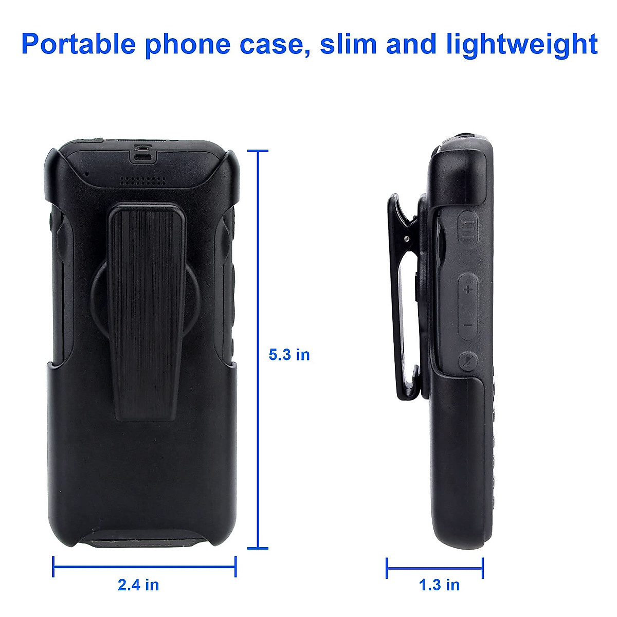 iGuerburn VoIP Phone Case for Cisco 8821 & Cisco 8821-EX, Cisco Phone Holder with 360° Swivel Belt Clip (Black)
