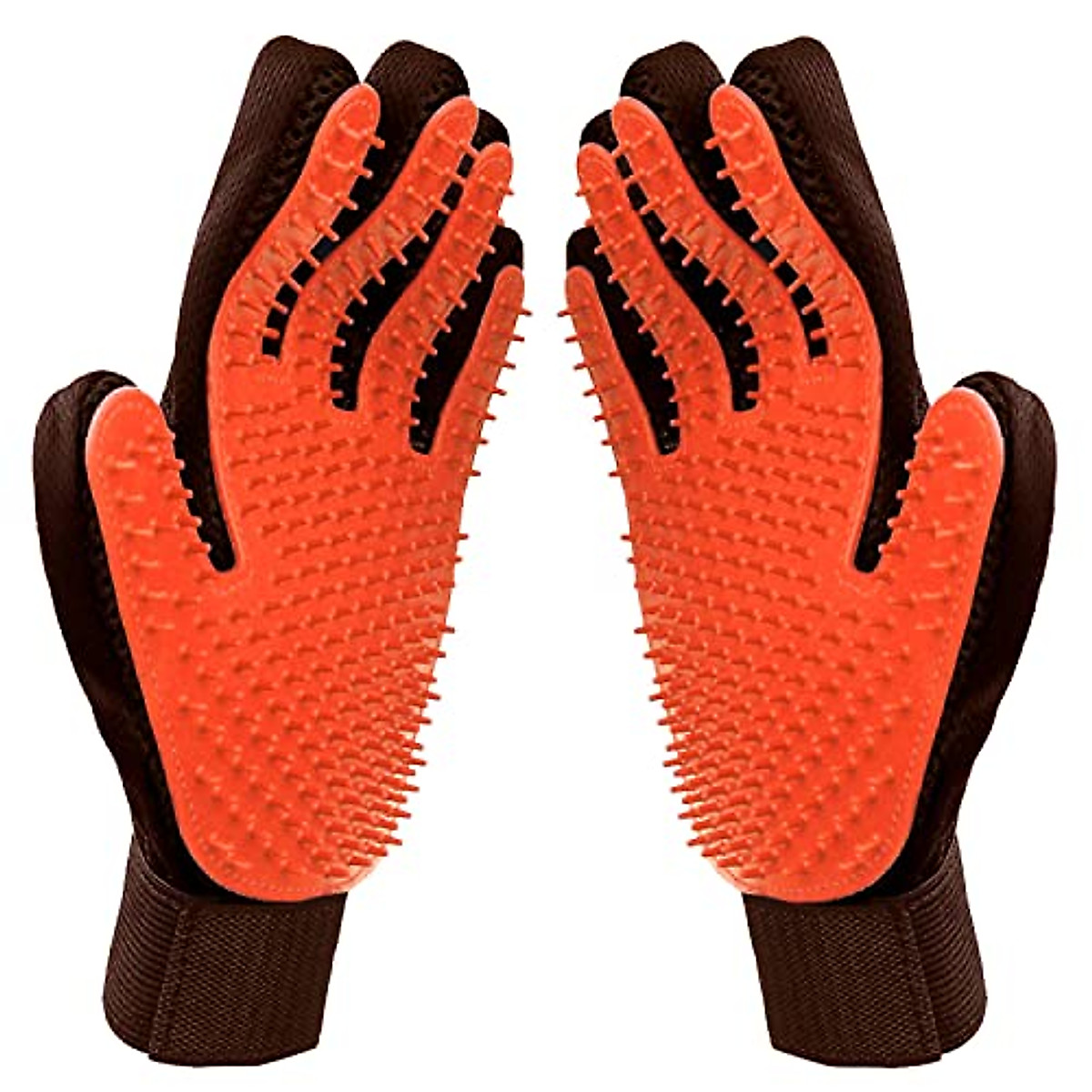 Raw Paws Soft-Tip Pet Grooming Gloves for Dogs & Cats - Cat Deshedding Glove - Cat Gloves for Grooming - Horse Grooming Gloves - Dog Deshedding Glove - Cat Grooming Glove, Dog Brush Glove for Shedding