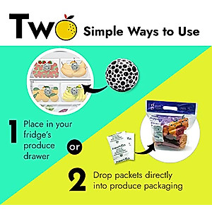 Zuperfresh Produce Saver 16 Packets, Extend the Life of Your Fruits & Vegetables, Absorbs Ethylene Gas Which Cause Produce to Over Ripen & Spoil