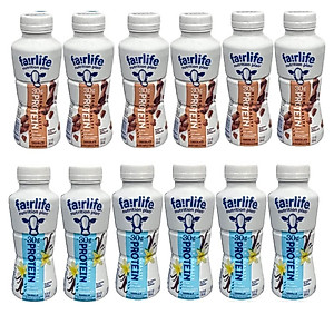 Fairlife Nutrition Plan High Protein Shake Variety Pack- 11.5 Fl Oz (12 Pack) (6 Chocolate & 6 Vanilla) In Accents Depot Packaging