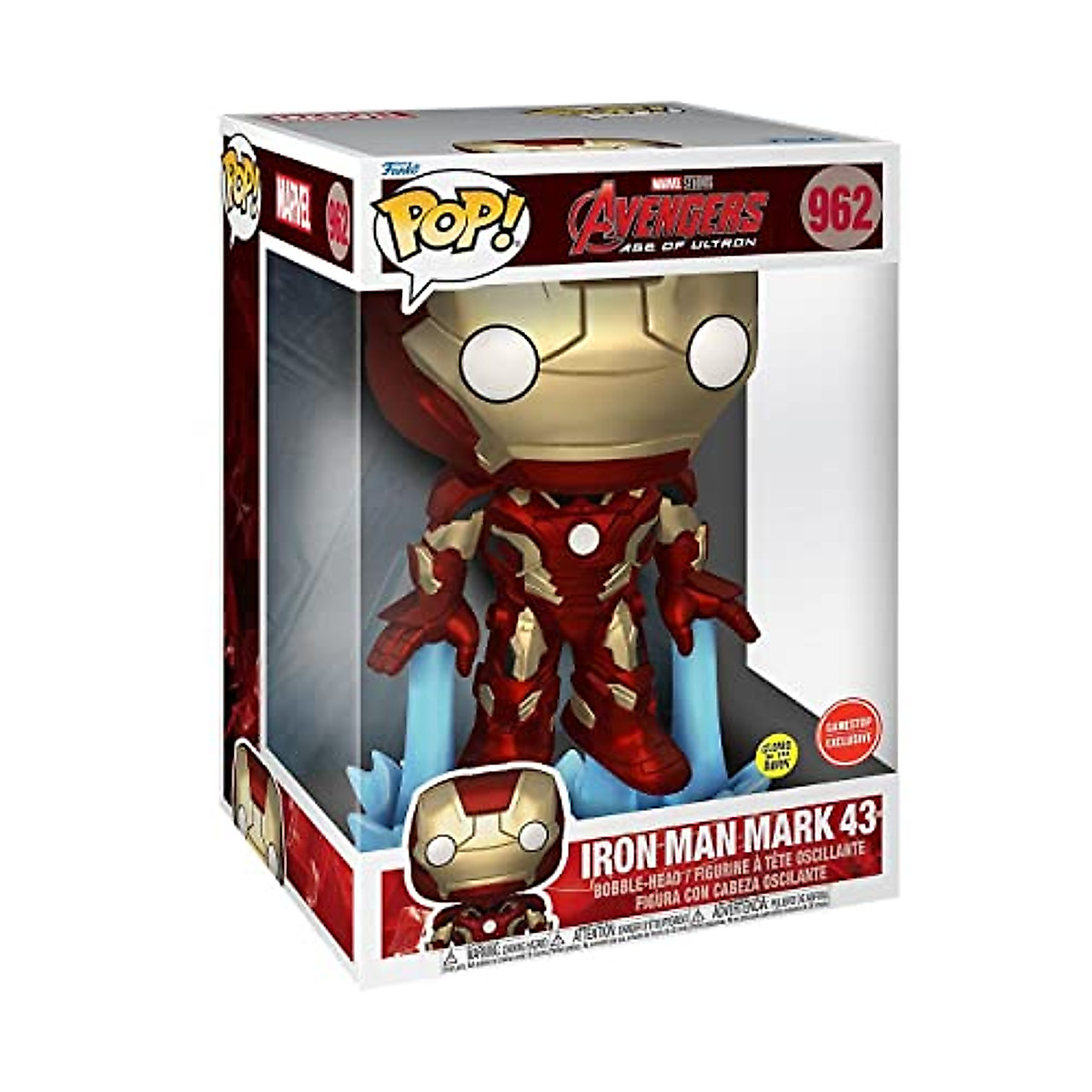 Funko Pop Avengers Age of Ultron Iron Man 10" Glow in The Dark Exclusive