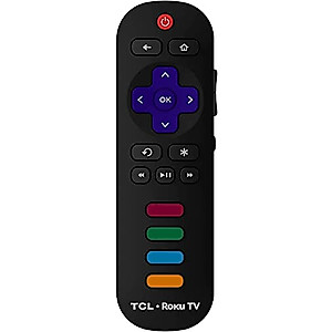 OEM Replacement For TCL Roku TV Remote Control (06-IRPT20-URC280J) URC280J with Netflix/Hulu/Roku/Vude/Disney+ Keys (Renewed)