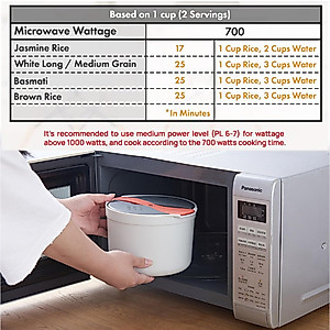 AXIM Rice Cooker for Microwave,2 L Rice Maker Microwave Pasta Cooker,Microwave Cooker Steamer with Strainer,Dishwasher Safe (Green)