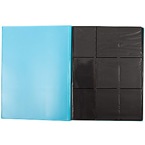 Monster Binder - 9 Pocket Trading Card Album - Matte Blue (Anti-Theft Pockets Hold 360+ Yugioh, Pokemon, Magic The Gathering Cards)