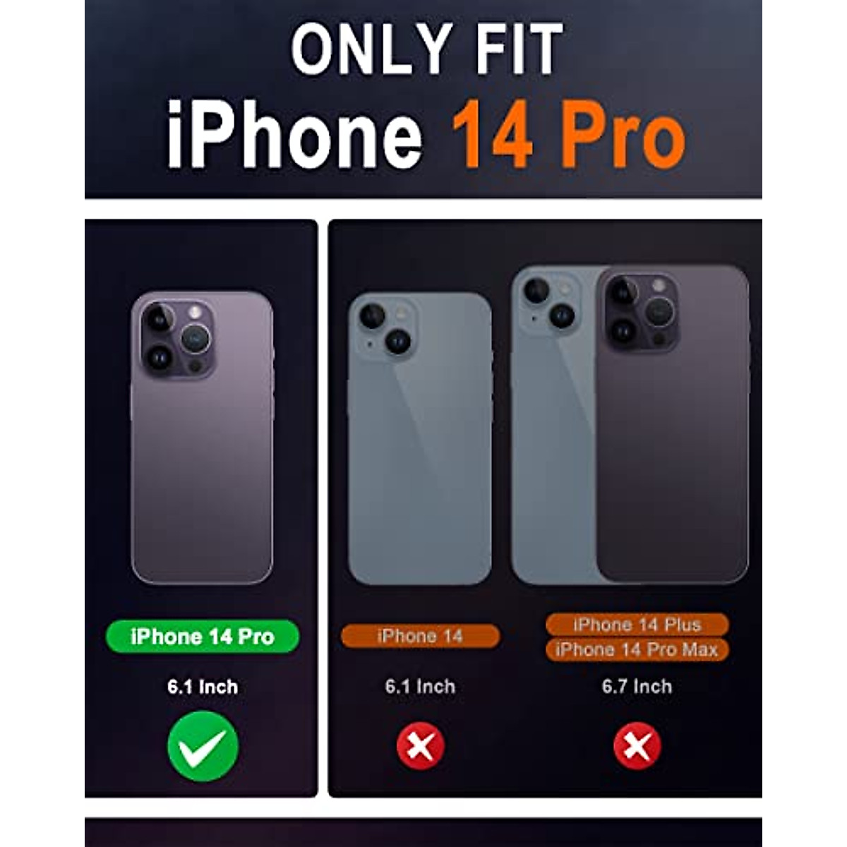 SHIELDON Wallet Case for iPhone 14 Pro 2022, Genuine Leather Folio Case Magnetic Closure RFID Blocking Card Slots Kickstand Full Protection Case Compatible with iPhone 14 Pro 6.1" - Litchi Grain Red