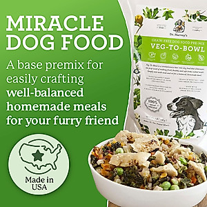 Dr. Harvey's Veg-to-Bowl Dog Food, Human Grade Dehydrated Base Mix for Dogs, Grain Free Holistic Mix, Trial Size (6.5 Oz)