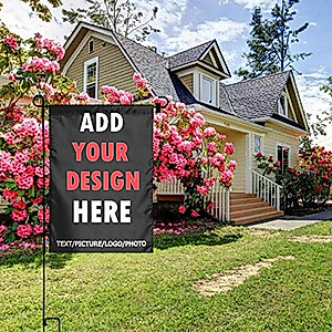 Personalized Garden Flag 12x18 Double Side for Outside, Custom Garden Flag Personalized Yard Flags for Outdoors with Picture and Name, Design Your Own Photo Text Logo