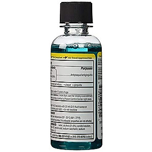 Listerine Cool Mint Antiseptic Mouthwash for Bad Breath, Travel Size 3.2 oz - Pack of 6