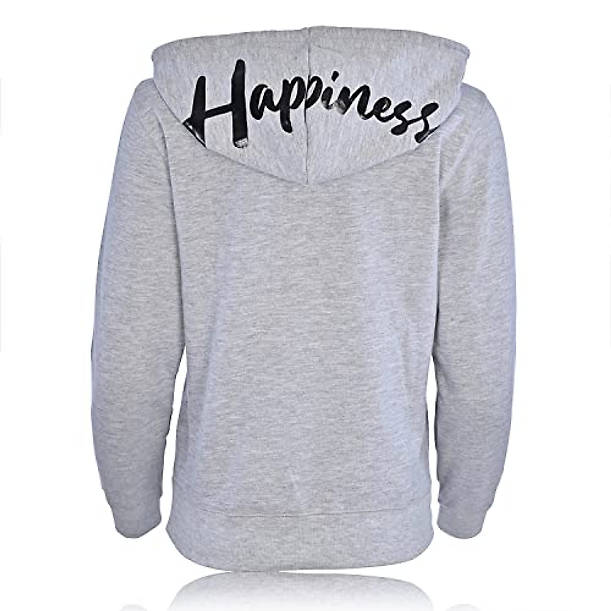 Peanuts Ladies Snoopy Fashion Hoodie - Ladies Classic Snoopy Fleece Sweatshirt Foil Sweatshirt (Heather Grey, 3X-Large)