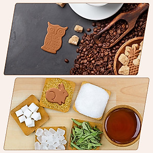 Sasylvia 8 Pcs Brown Sugar Keeper Terracotta Brown Sugar Saver Clay Rabbit Pineapple Owl Fish Bear Squirrel Leaf Softener for Food Storage Containers Keeping Soft and Dry