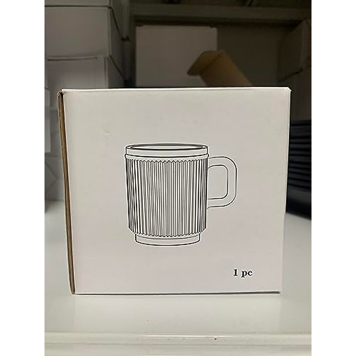 Yalucky Clear Iridescent Coffee Mug with Lid and Sakura Spoon Tea Cups Glass Mugs Pretty Cute Mug for Milk Latte Chocolate Juice Water for Women Men Birthday Christmas (white)