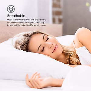 Tafts Duvet Cover Set, King Size - 100% Viscose Duvet Set - 400TC Duvet & 2 Pillow Shams - 3 Pieces - Silk Feel, Cooling, Anti-Static (Cool White)