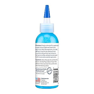 Fresh Breath Certified Wellness Collection Vet Recommended Peanut Butter Oral Care Clean Teeth Gel for Dogs, 4oz - Removes Plaque & Tartar - Cleans Teeth - Dog Dental Care - No Brushing Required