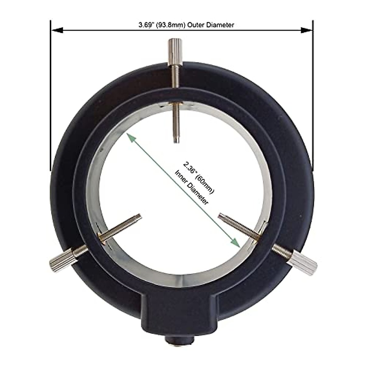 QAREQU 144 LED Ring Light External Adjustable Dimmer Adapter for Camera Microscope Brightness