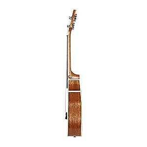 LMMDDP 23-inch Ukulele Wood Panel Cutaway Arm Guard Wood Color Ukulele Full Sound Stringed Musical Instrument