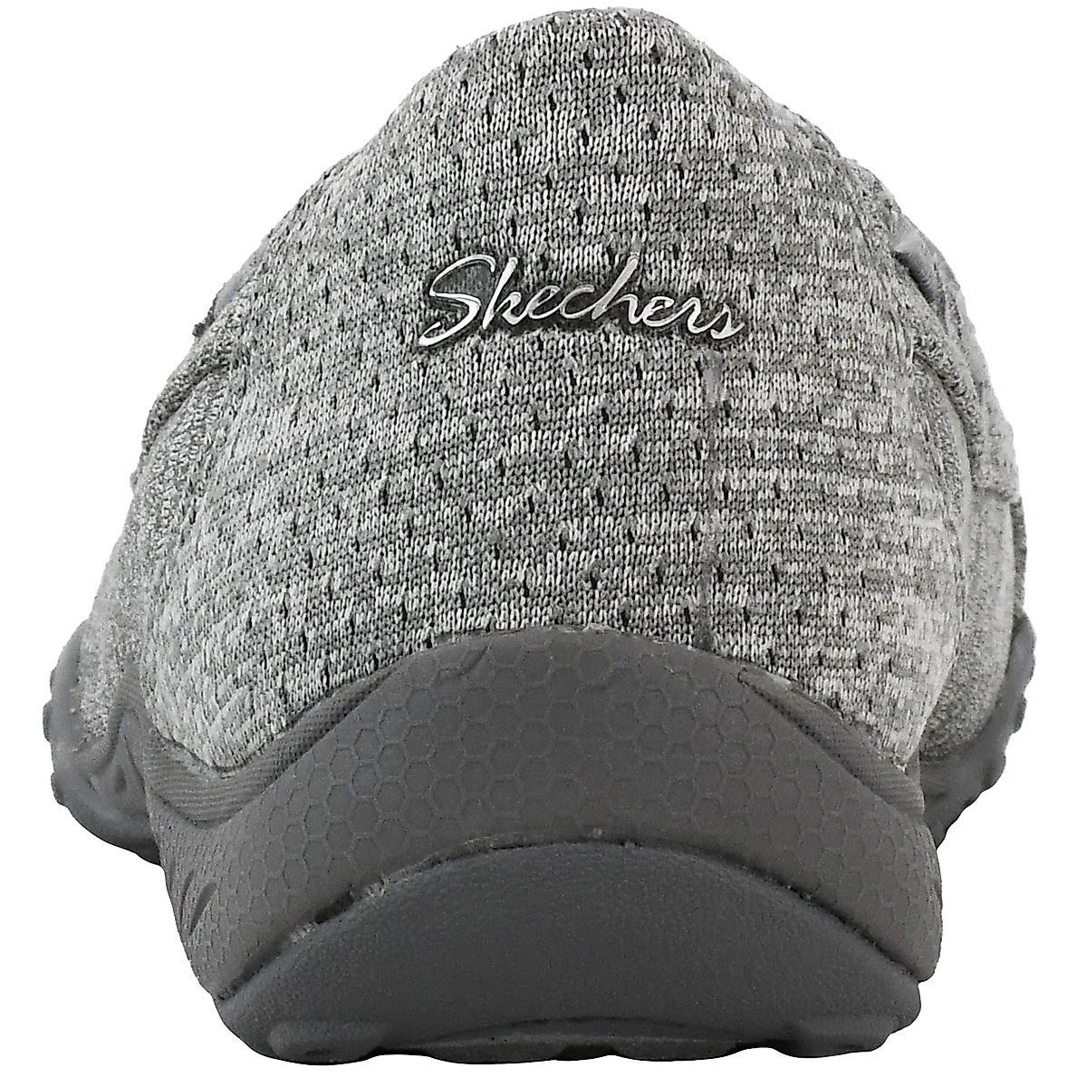 Skechers Women's Breathe Easy-Good Influence Sneaker, Grey, 8 M US