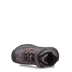 KEEN Targhee Sport Breathable Easy On Lightweight Hiking Shoes, Magnet/Scarlet Ibis, 5 US Unisex Big Kid