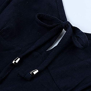 Womens V-Neck Spaghetti Strap Mitiy Sleeveless Wide Leg One Piece Jumpsuit Romper Playsuit