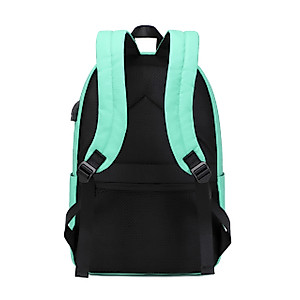 Joymoze Waterproof School Backpack for Boy and Girl Cute Women Daypack Green
