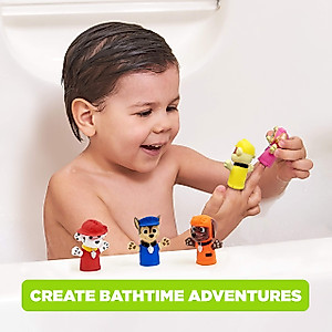 Ginsey Nickelodeon PAW Patrol Bath Finger Puppets, 5 Pc - Party Favors, Educational, Bath Toys, Floating Pool Toys, Beach Toys, Finger Toys, Story Time, Playtime