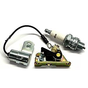 Lil Red Barn Tune Up Kit Compatible with Kohler K181 K241 K301 K321 K341 K361 Engines Includes Points 47-150-03, Condenser 230722 & Spark Plugs H10