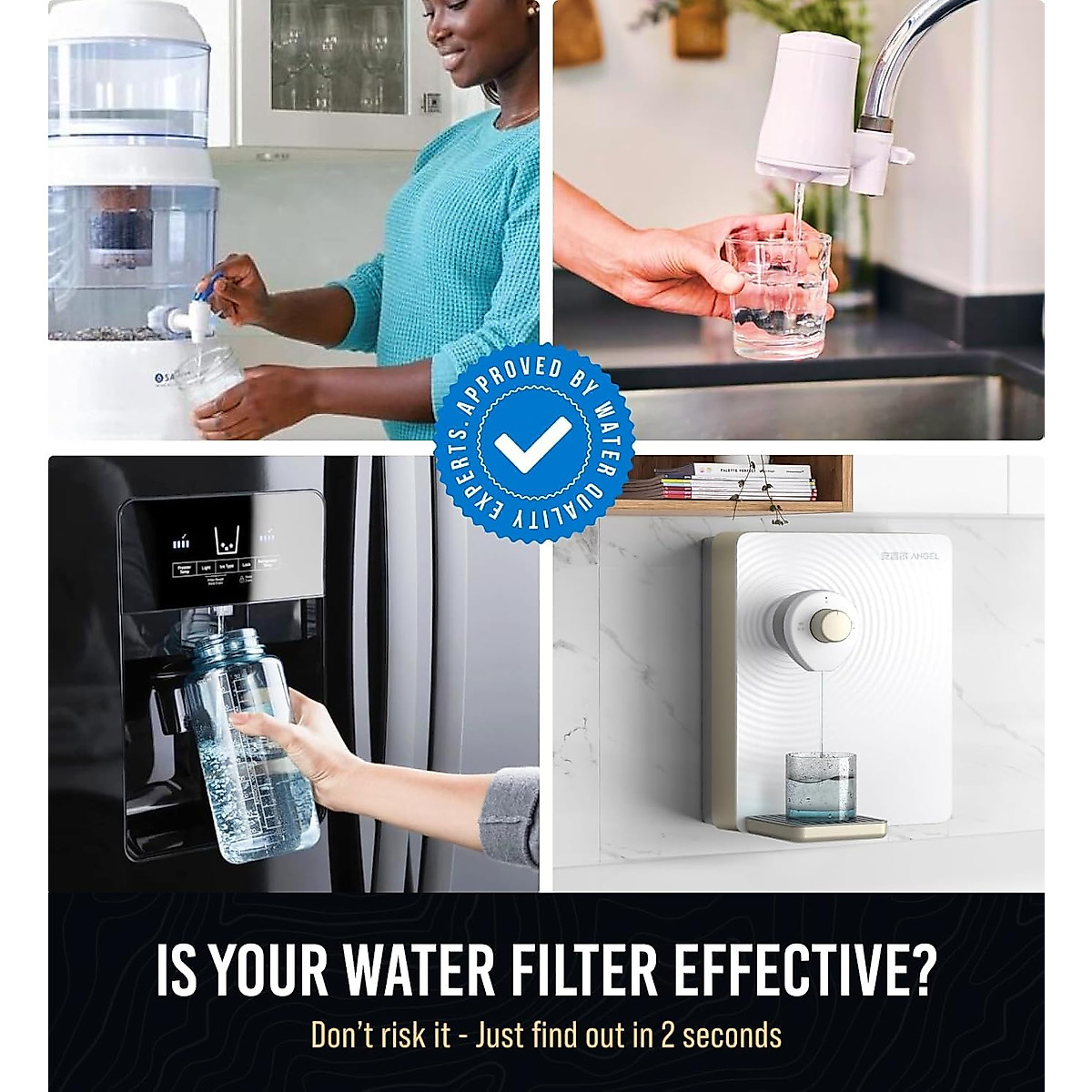 Craft911 4-in-1 Tds Meter Digital Water Tester for Drinking Water - Accurate and Reliable TDS Electric Conductivity Meter & Temp (°C,°F) Meter - 0-9990ppm